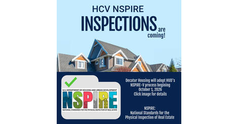 NSPIRE-V Inspections coming soon (12/15/2025) - News Archives - Decatur ...
